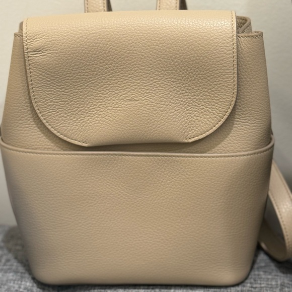 Cuyana | Bags | Original Cuyana Mini Leather Backpack In Stone | Poshmark